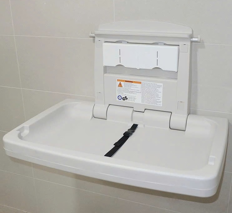 Ban-thay-ta-cho-be. chau-thay-ta-cho-be, khay-thay-ta , Bàn thay tã gắn tường cho bé HD8255